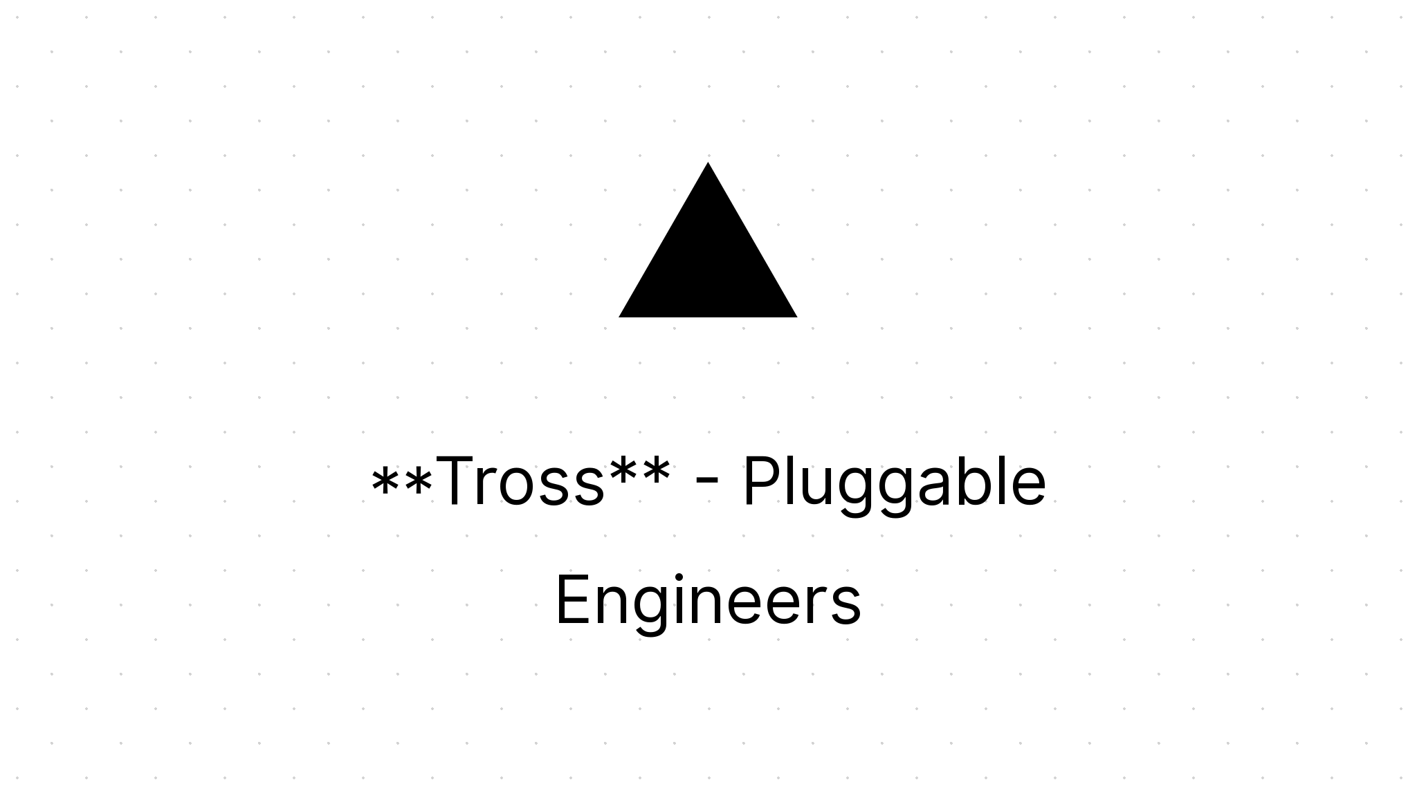 Tross | Product Development
